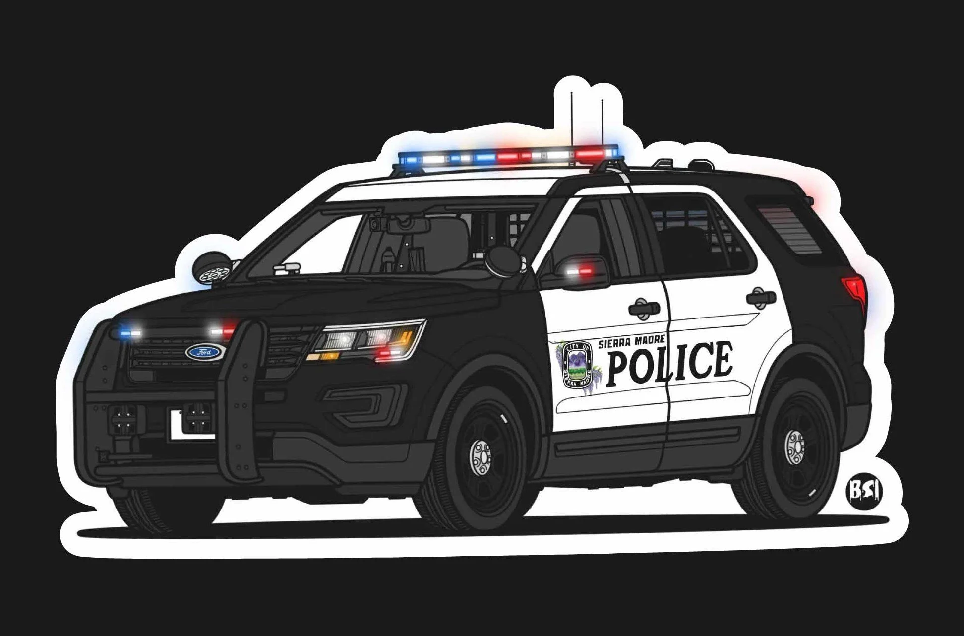 Stockton Police Department ( SPD ) Patrol Stickers — Blacksheep Industries