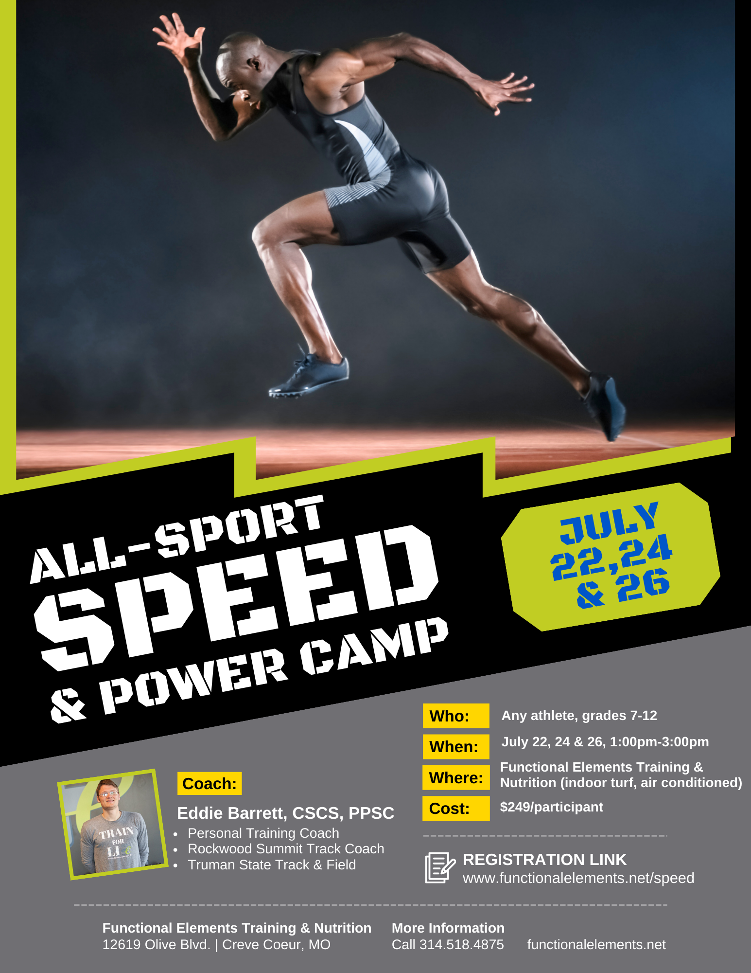 Speed & Power Camp — Functional Elements Personal Training & Nutrition