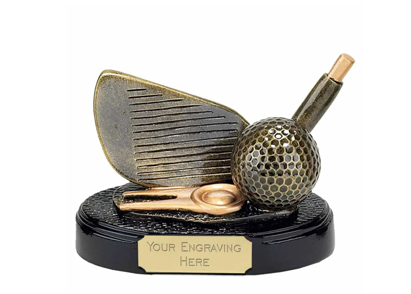 Golf Iron Trophy 10cm (3 7/8") — Champ Trophies Awards | Engraved ...