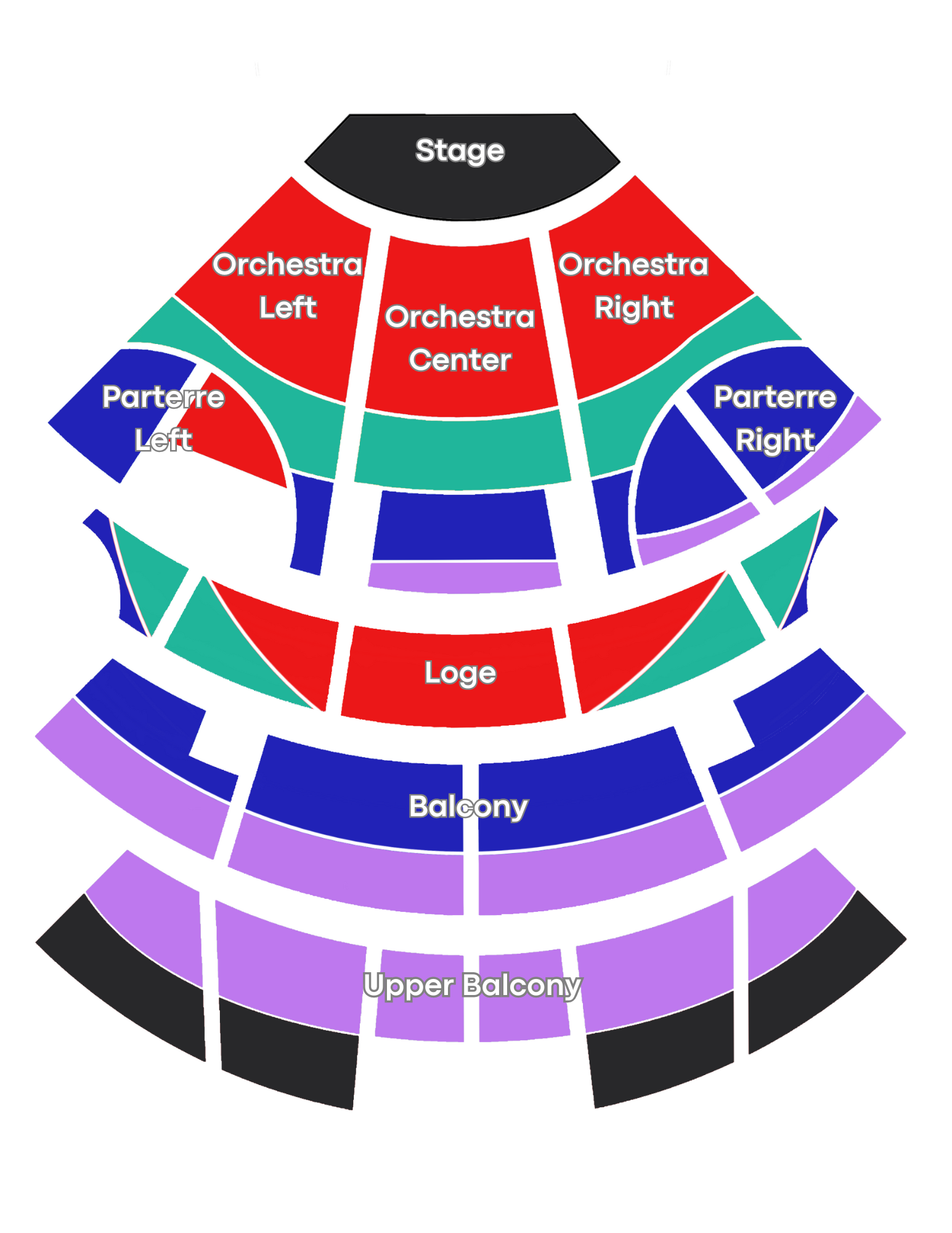 Kennedy Center Seating Map Hamilton | Cabinets Matttroy
