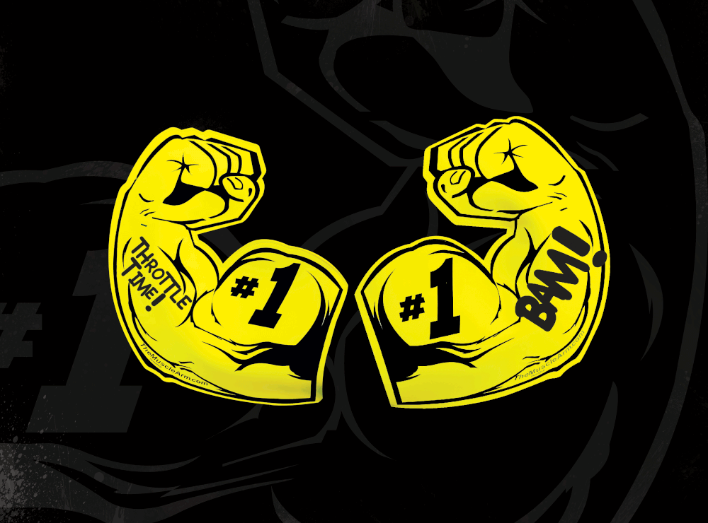 Sticker/ WRITE ON your arm THE ORIGINAL MUSCLE ARM