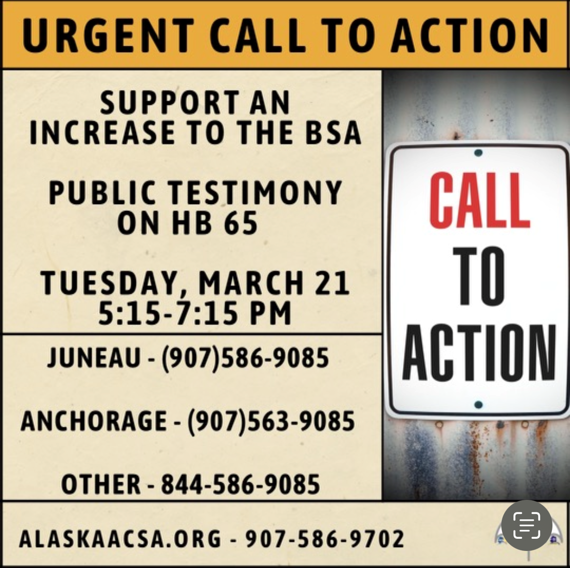 Public Testimony on the BSA and Budgets — Alaska Children's Trust