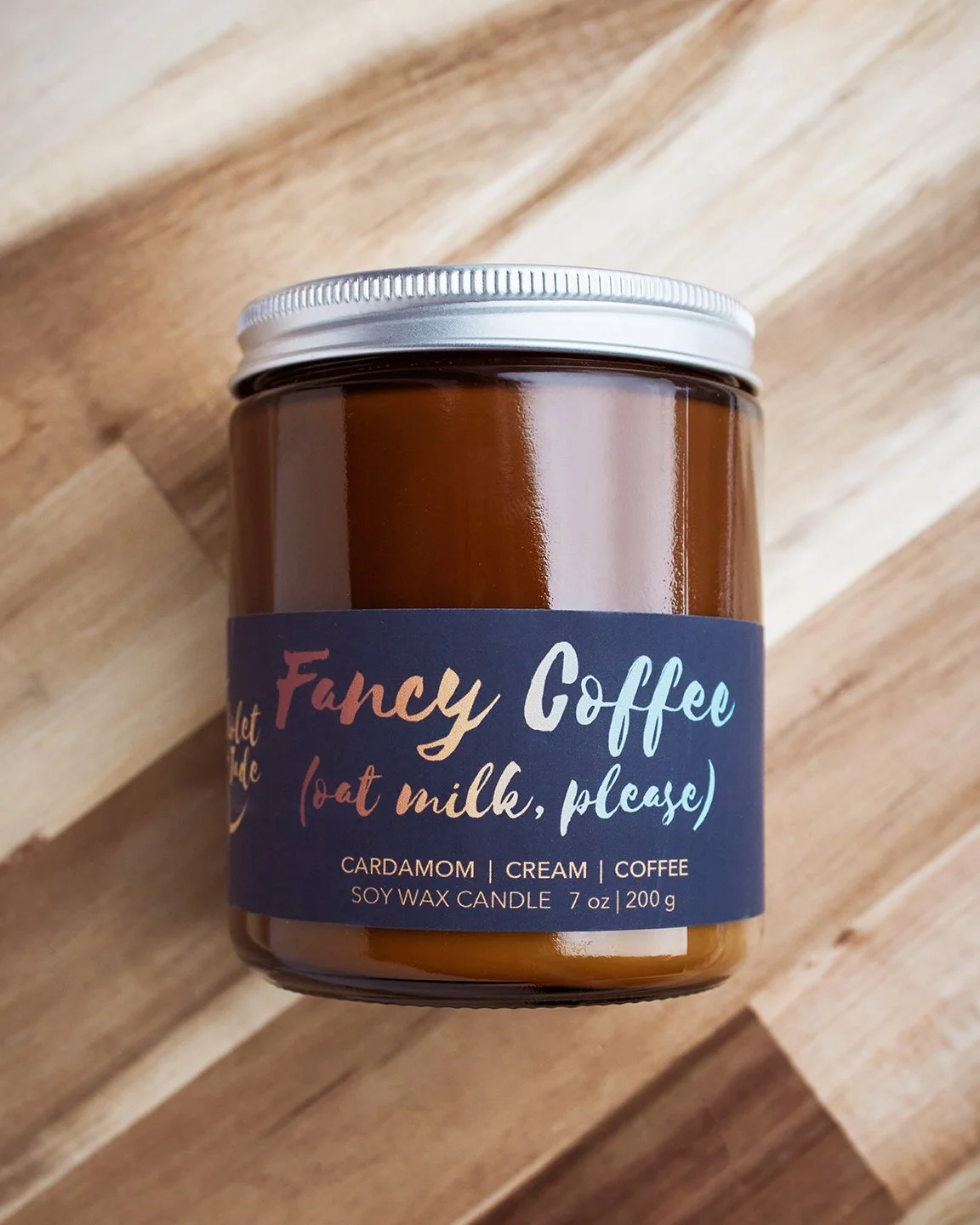 Fancy Coffee Candle — Violet & Jade- Scented Candles