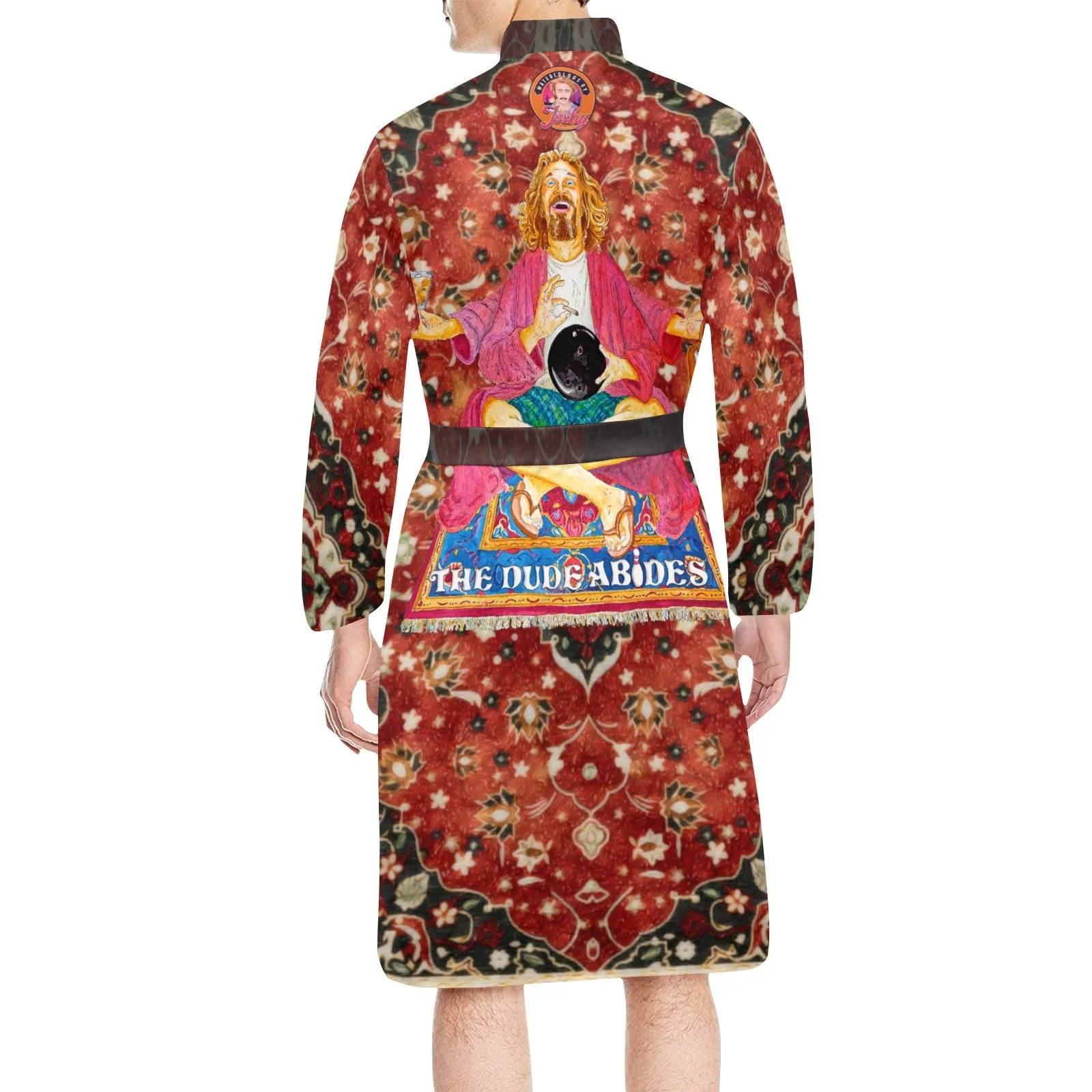 The Big Lebowski "Zen Dude" Watercolor Persian Rug Artisan Bowling ...