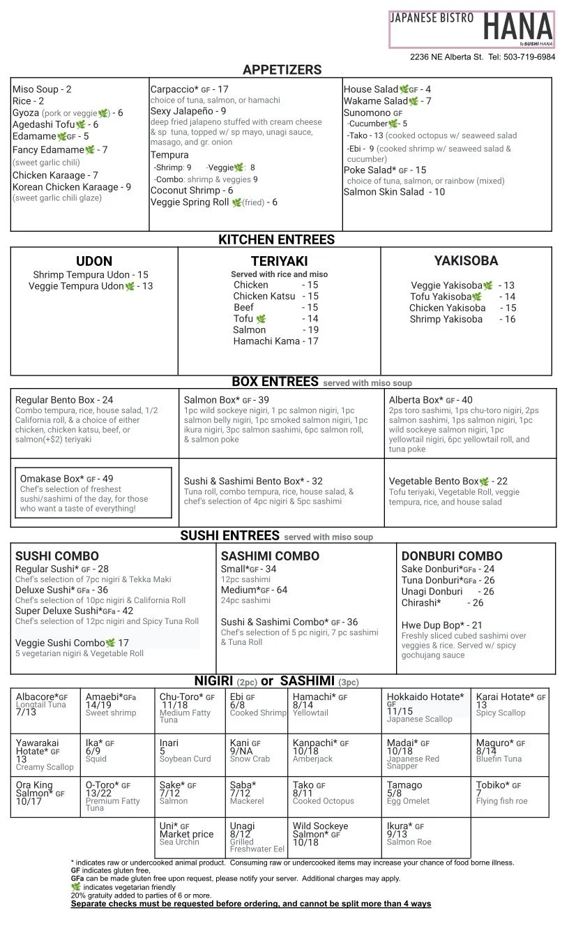 HANA JAPANESE BISTRO