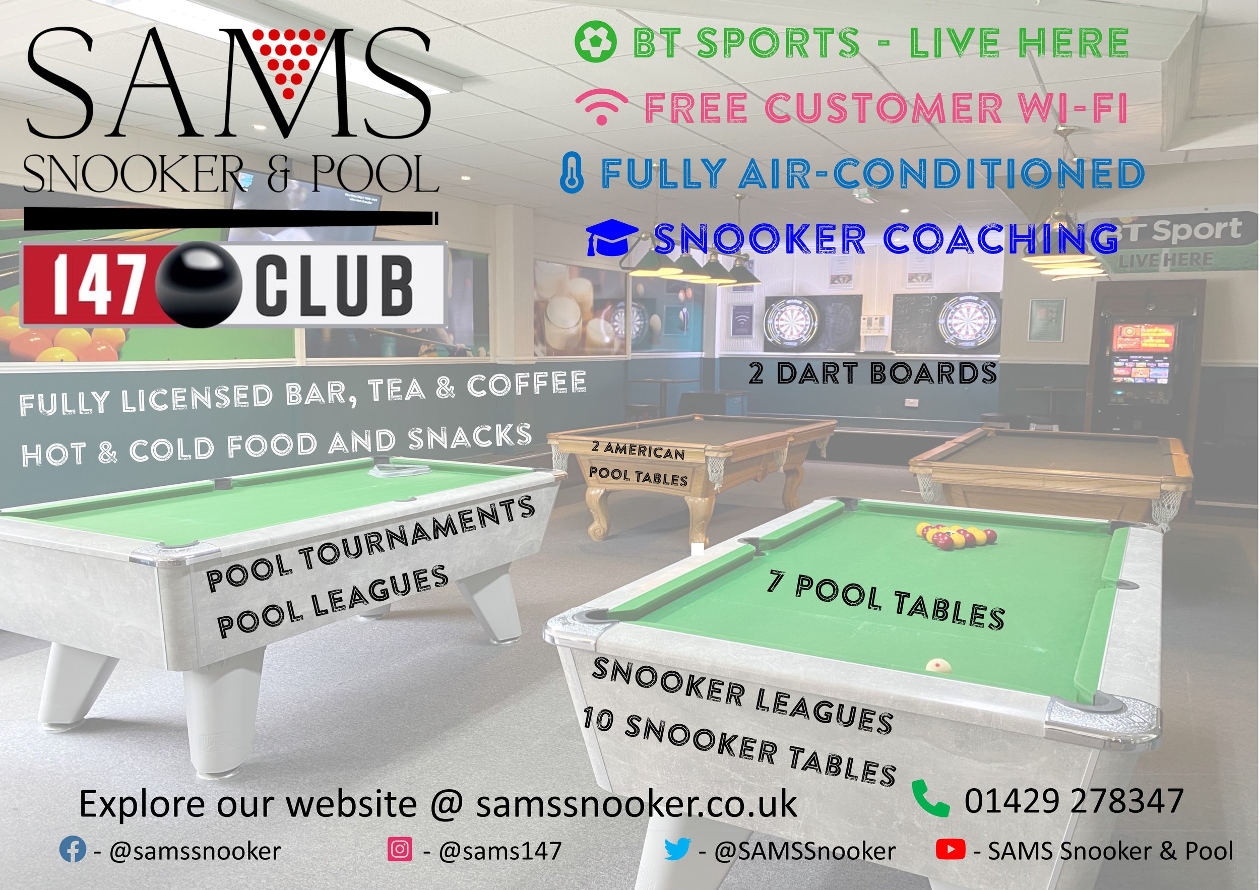 SAMS Snooker & Pool - Hartlepool Snooker Club