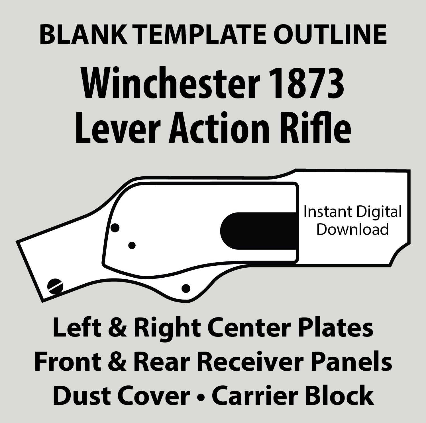 Rifle Outline Template