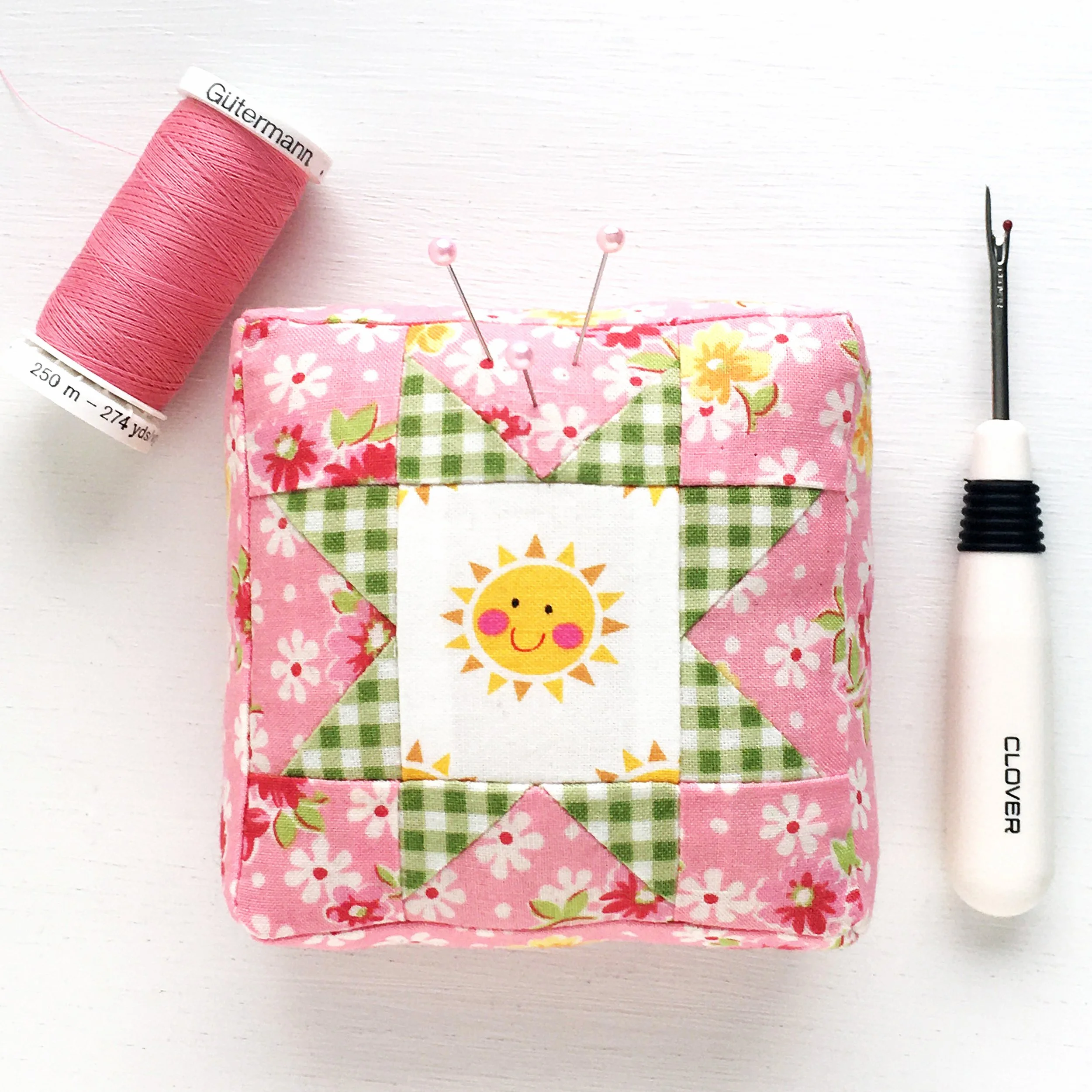 Rose Pincushion Cuff PDF Sewing Pattern — michellepatterns.com