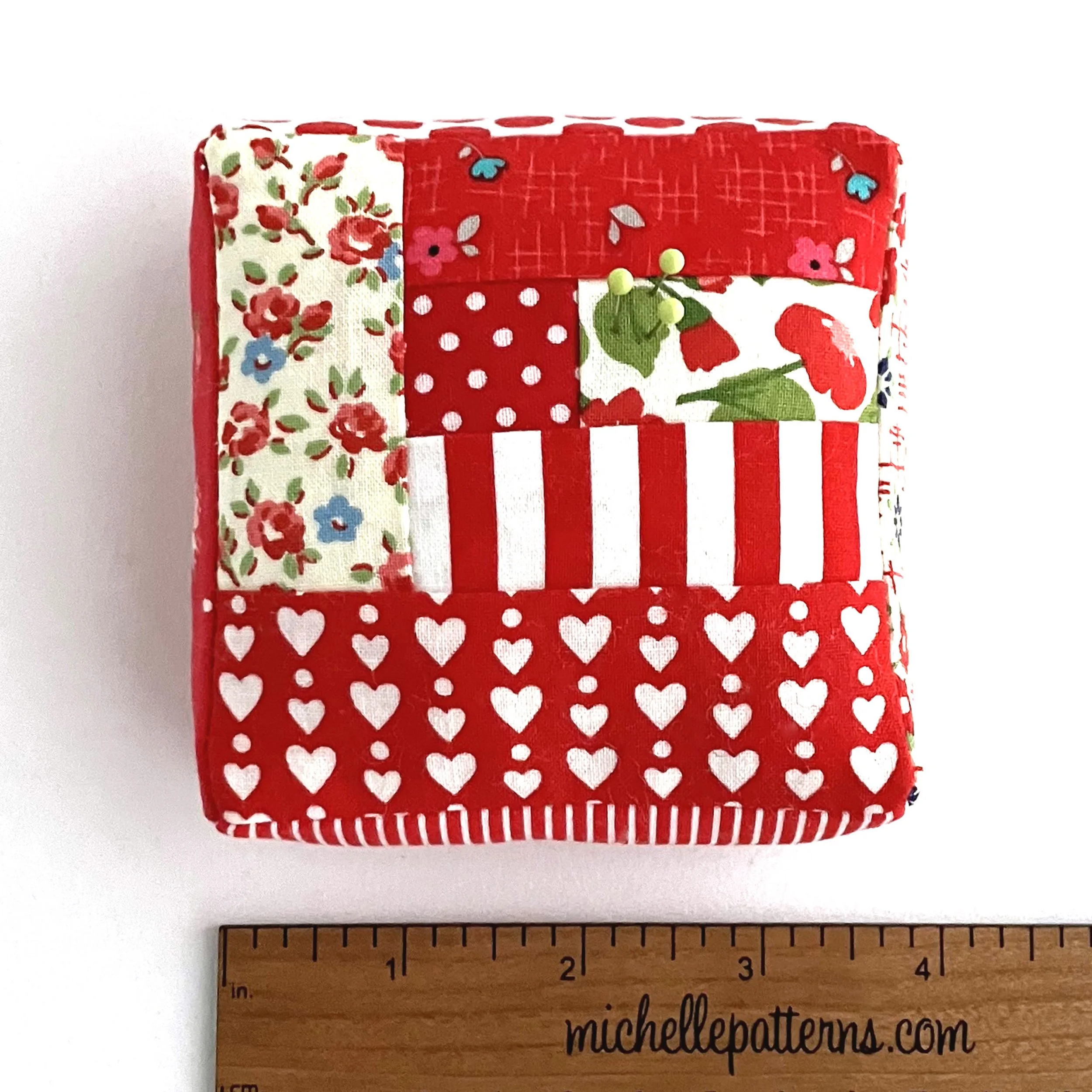 Rose Pincushion Cuff PDF Sewing Pattern — michellepatterns.com