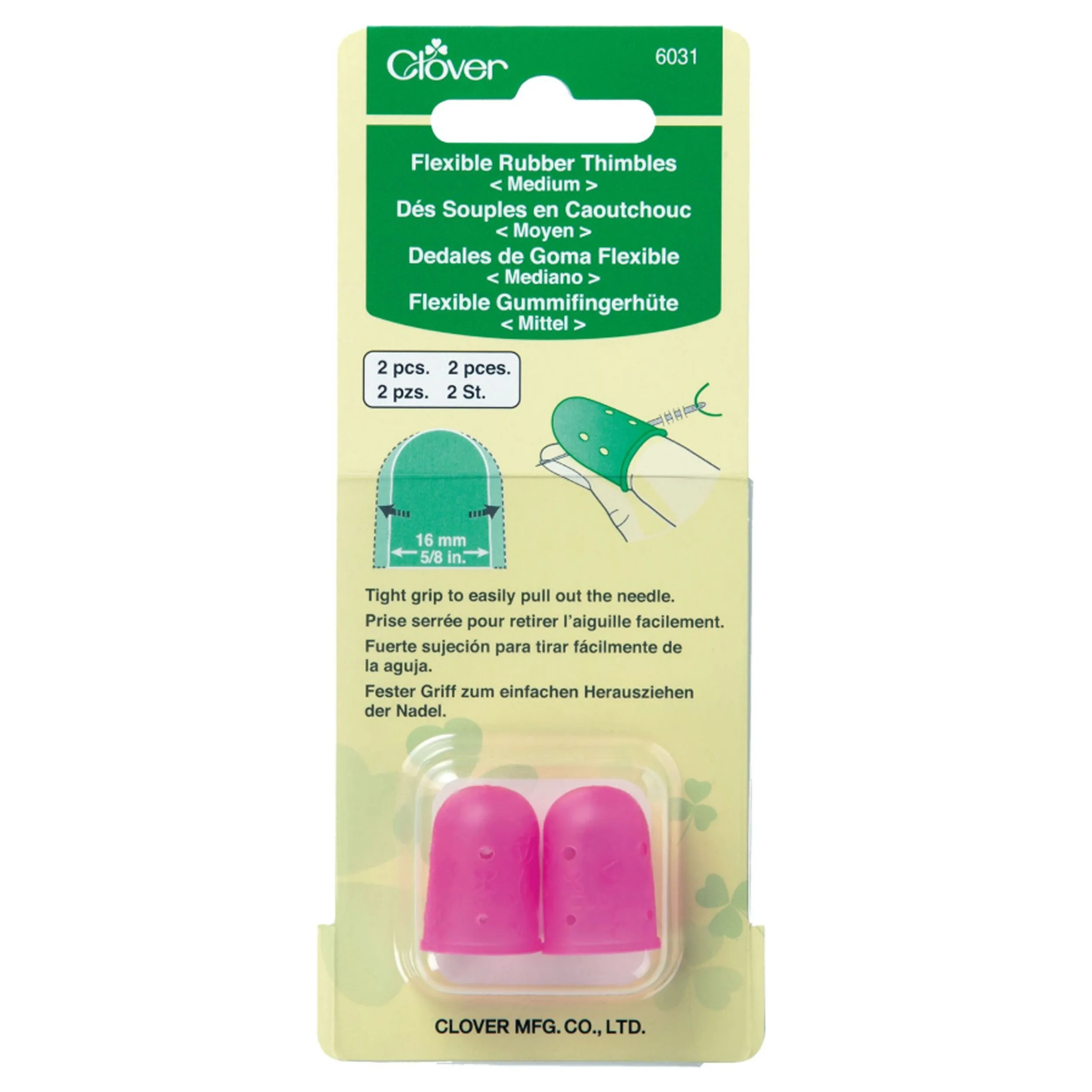 Medium & Large Clover Flexible Thimbles — michellepatterns.com