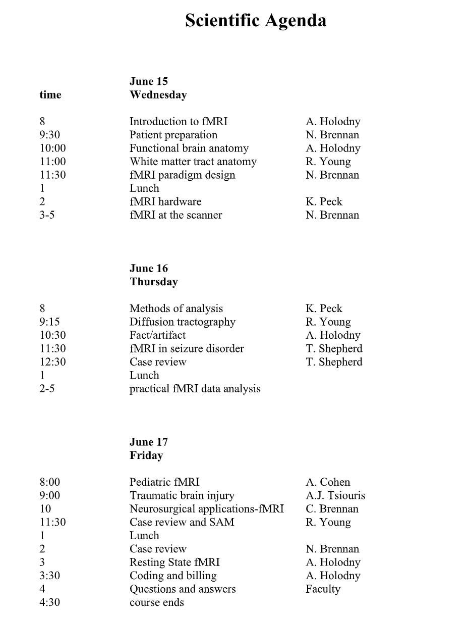 Scientific Agenda — Your Site Title