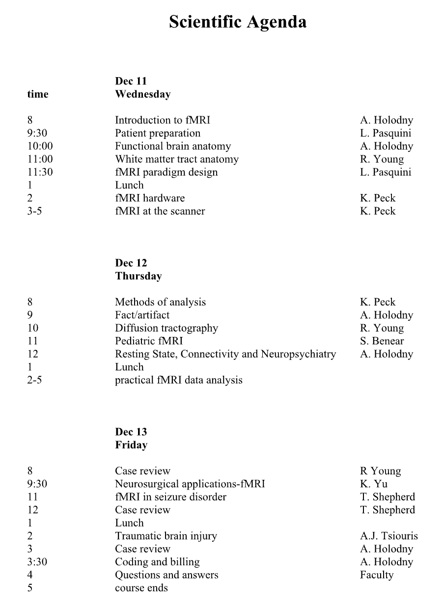 Scientific Agenda — Your Site Title
