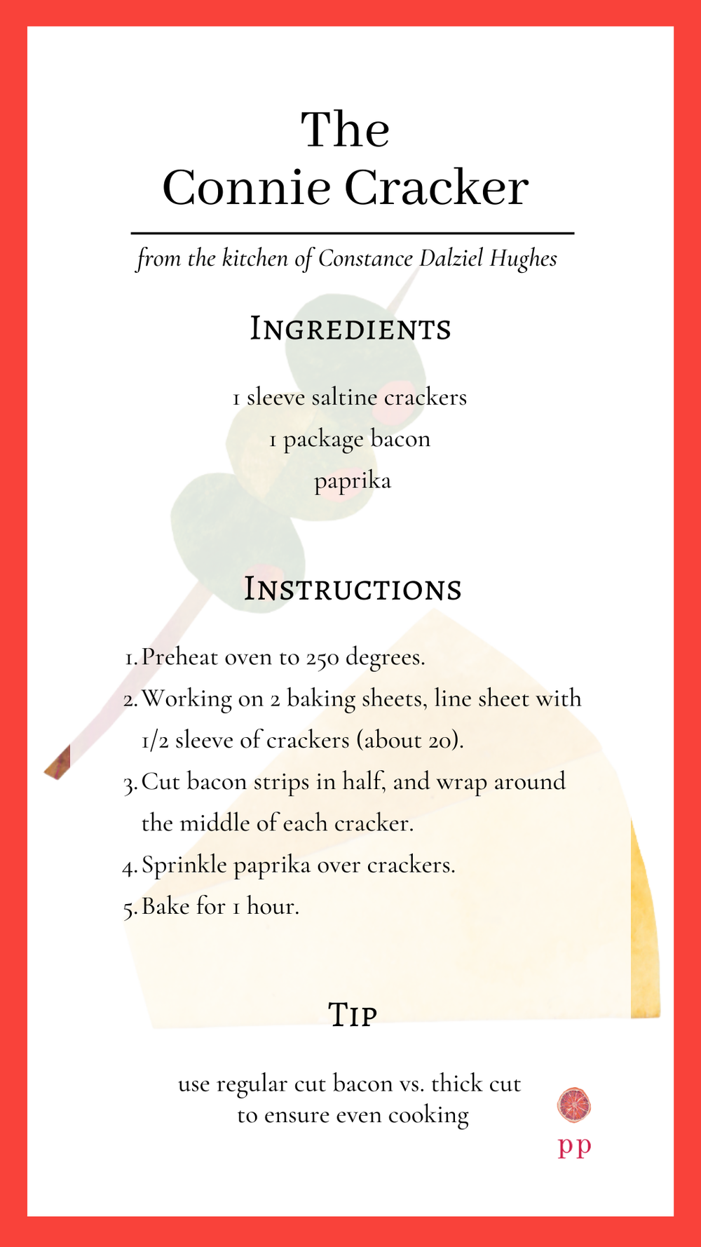 The Connie Cracker — preserved press