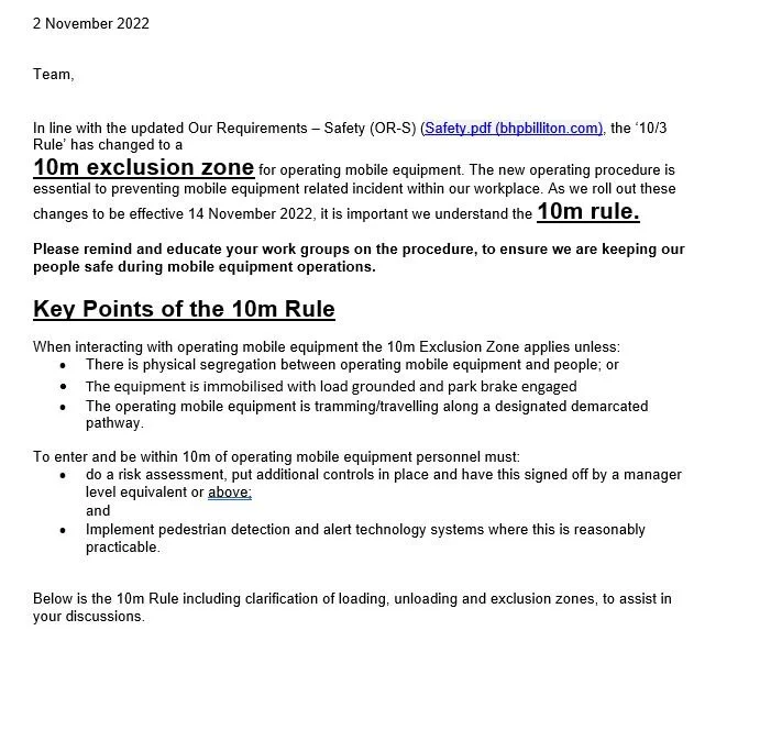 10M Exclusion Zone — Qube Bulk - Queensland SSAN