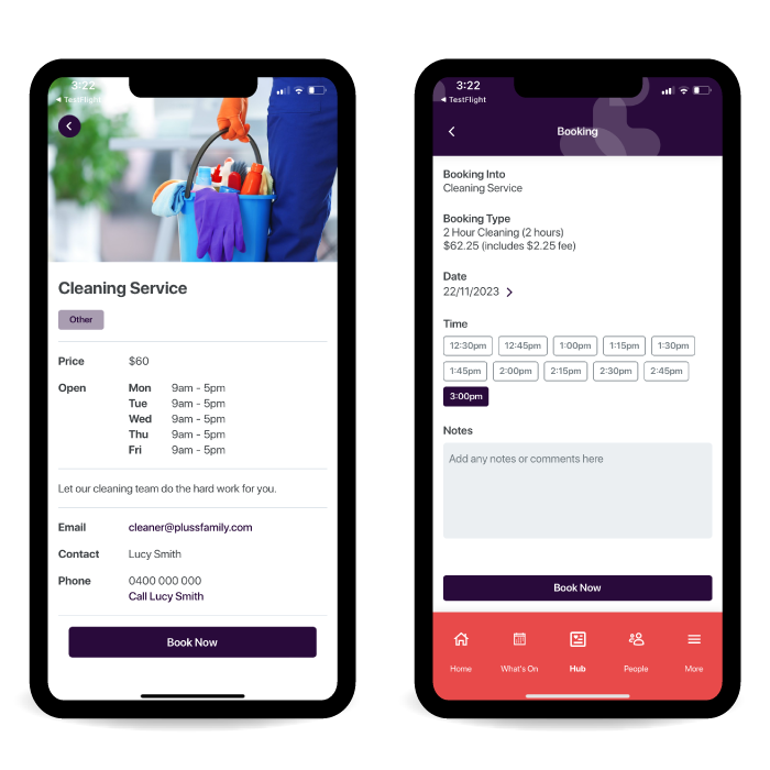 Pluss Communities User Guide - Services Feature