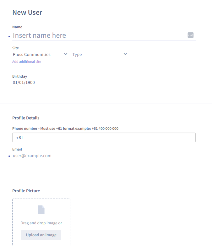 Pluss Communities User Guide - Managing Your Users