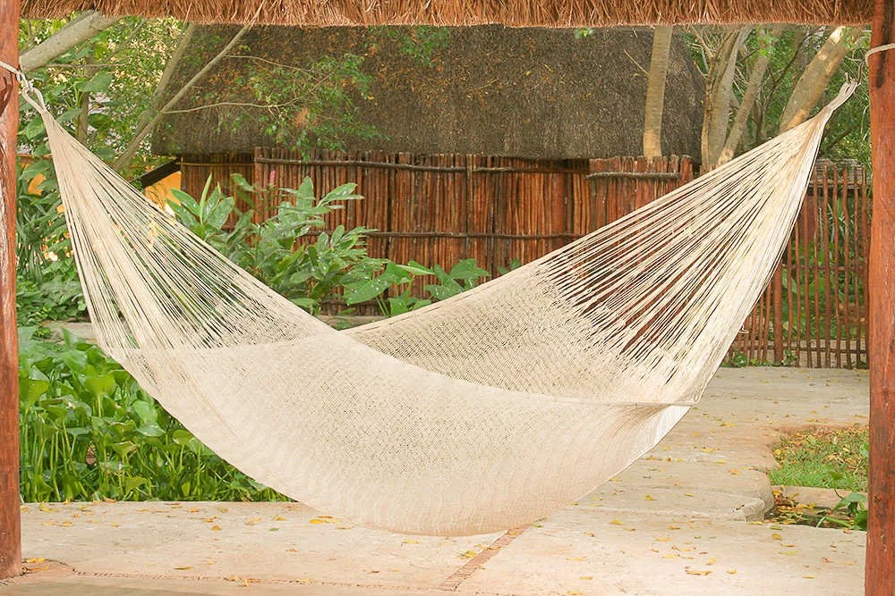 Cream | Hand-Woven | Authentic Cotton Mexican Hammock — Mexican ...
