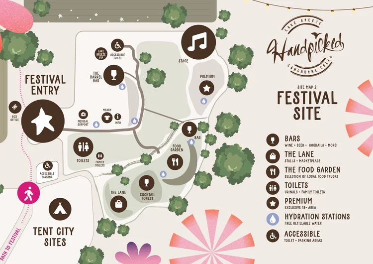 Site Map — Handpicked Festival
