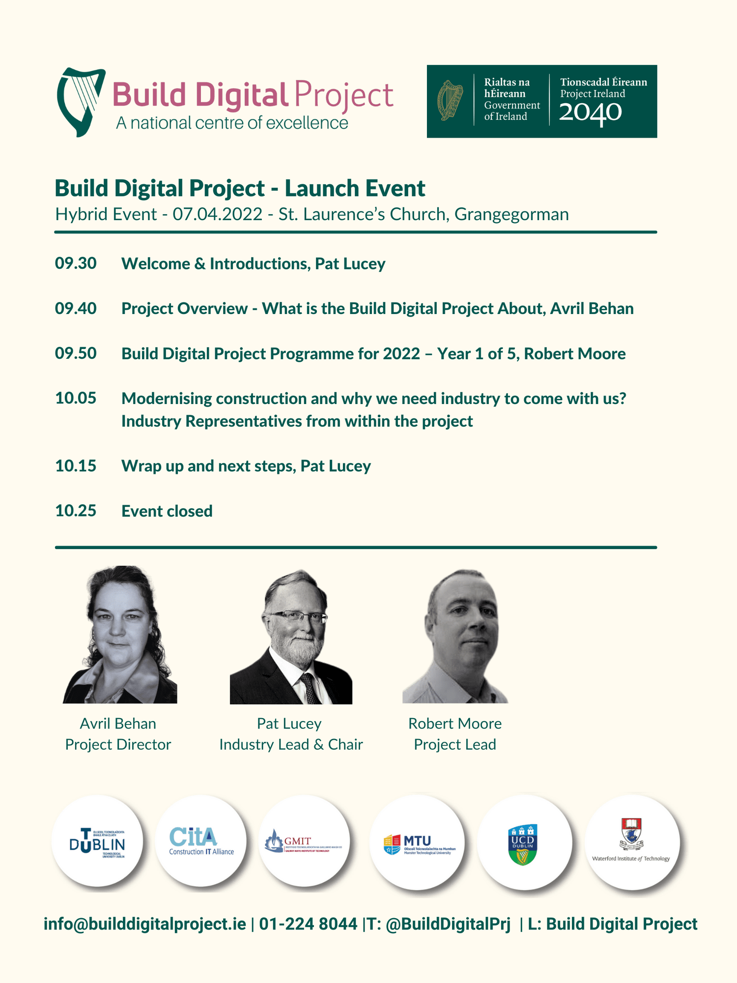 Launch Event — Build Digital Project