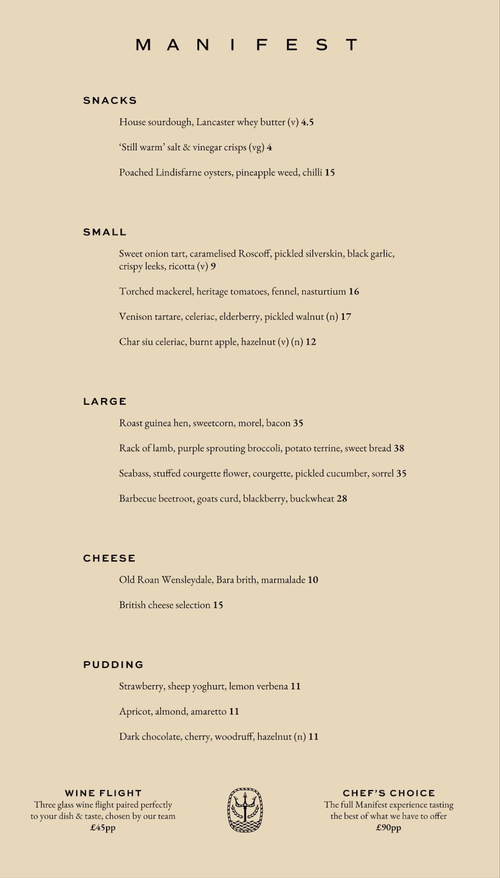 Menus — Manifest Restaurant