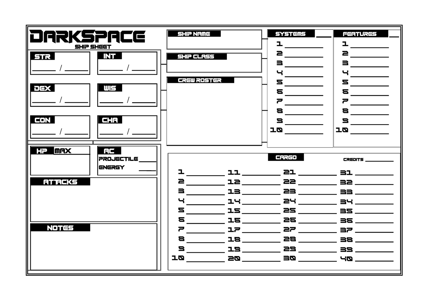 DarkSpace Shop — DMing THE WORLD
