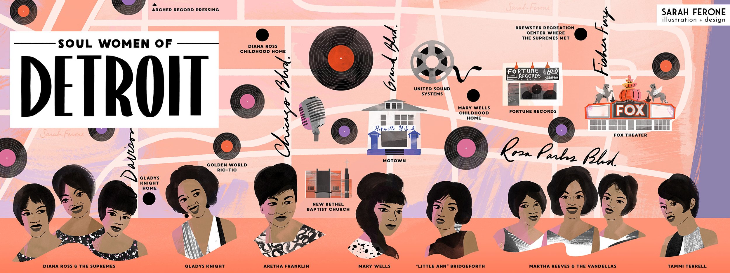 Detroit Women — SARAH FERONE Illustration + Design
