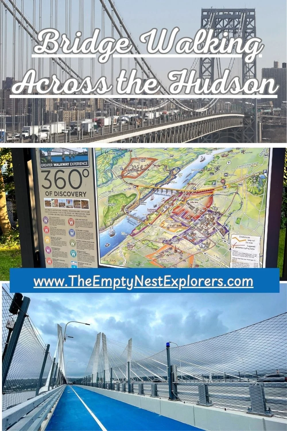 Walking Across the Hudson River: GWB, Tappan Zee and Walkway Over the ...