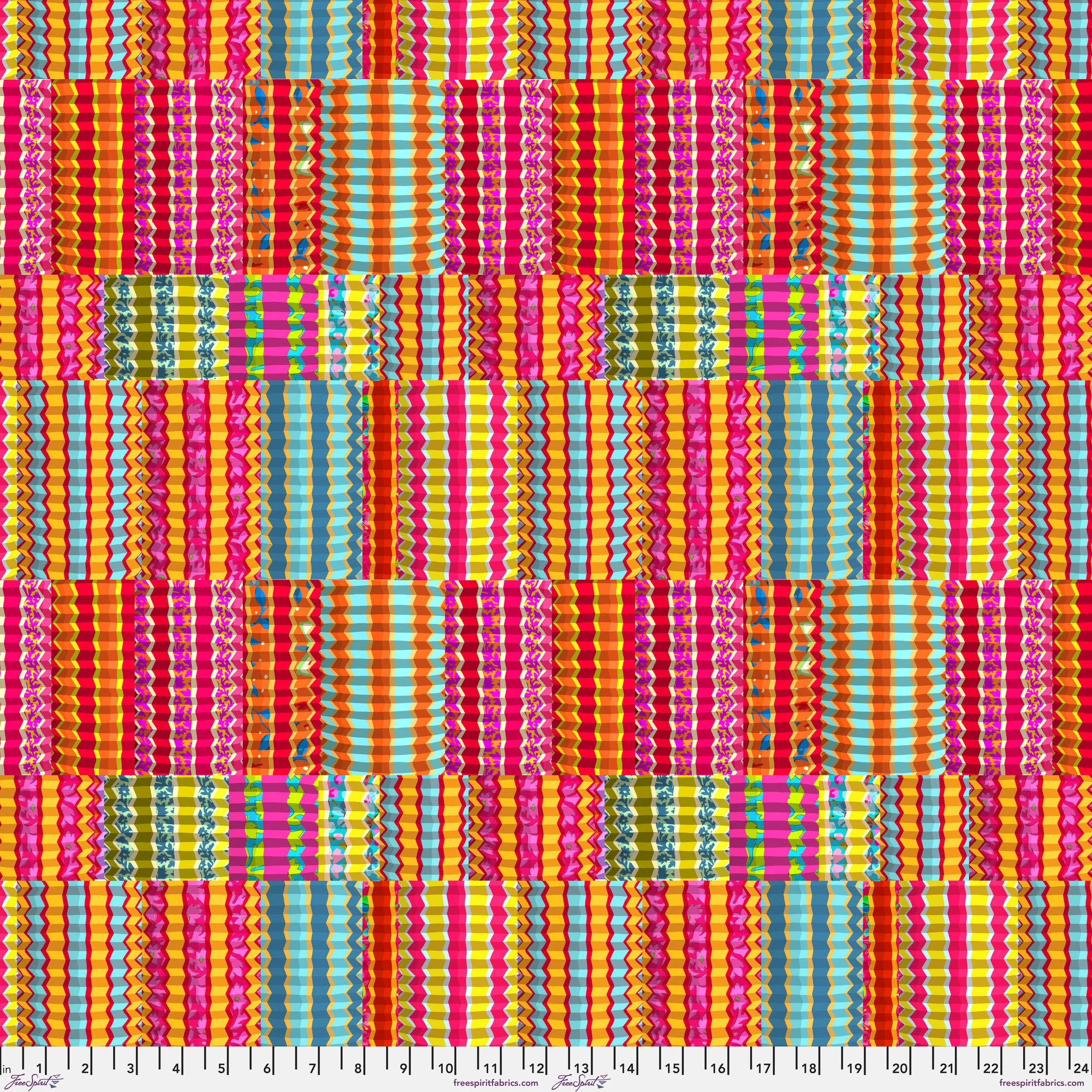 Zig Zag - Bright - Odile Bailloeul I Fenwick Fabrics