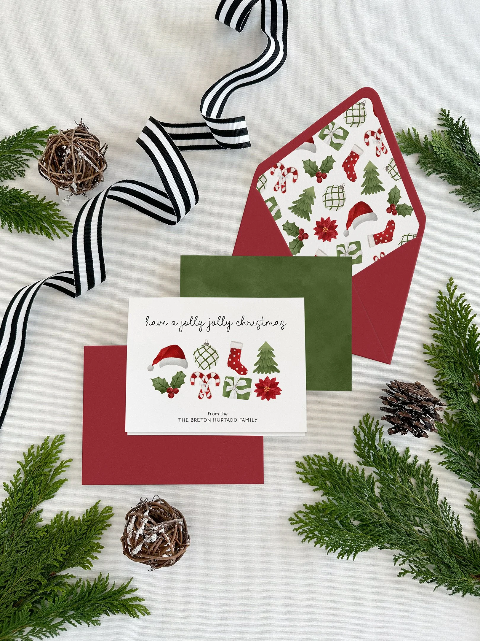 Christmas Fun Folded Notecards | Crafty Paper Co
