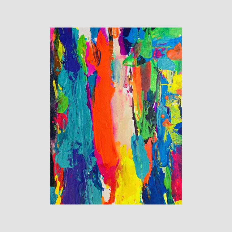 Red Iris: Vibrant Expressive Watercolor Abstract Art Prints by Nick ...