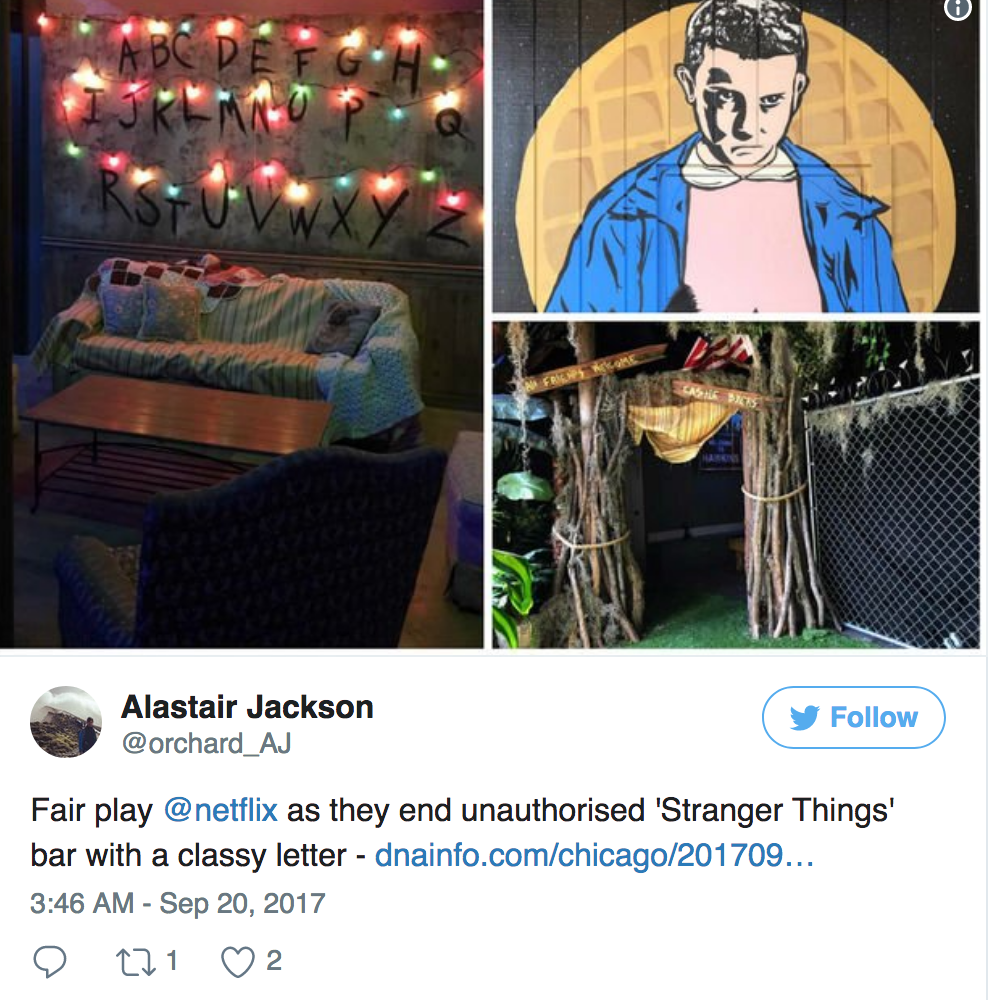 Netflix Cease-and-Desist to ‘Stranger Things’ Bar Is an Internet Hit ...