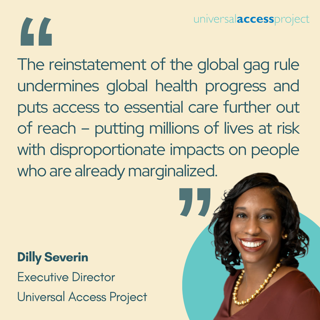 Universal Access Project Statement on the Reinstatement of the Global ...