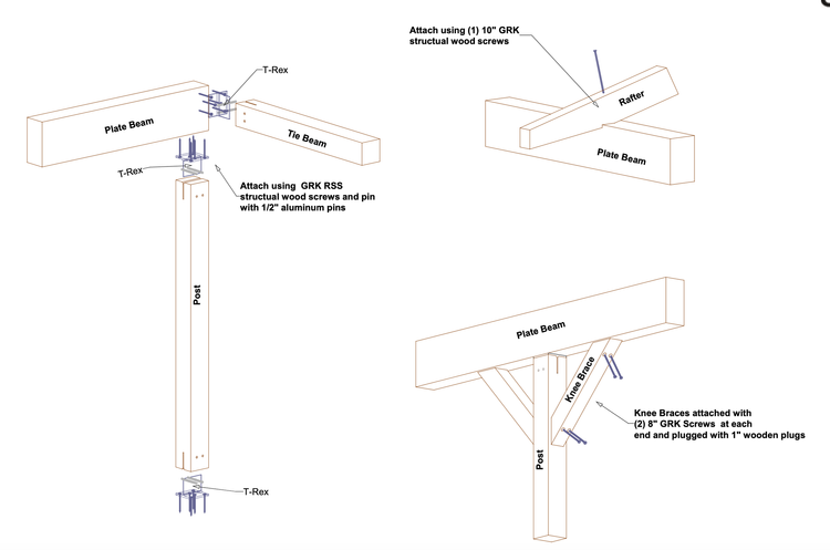 Free Timber Frame Pavilion Plan — Connext Post & Beam