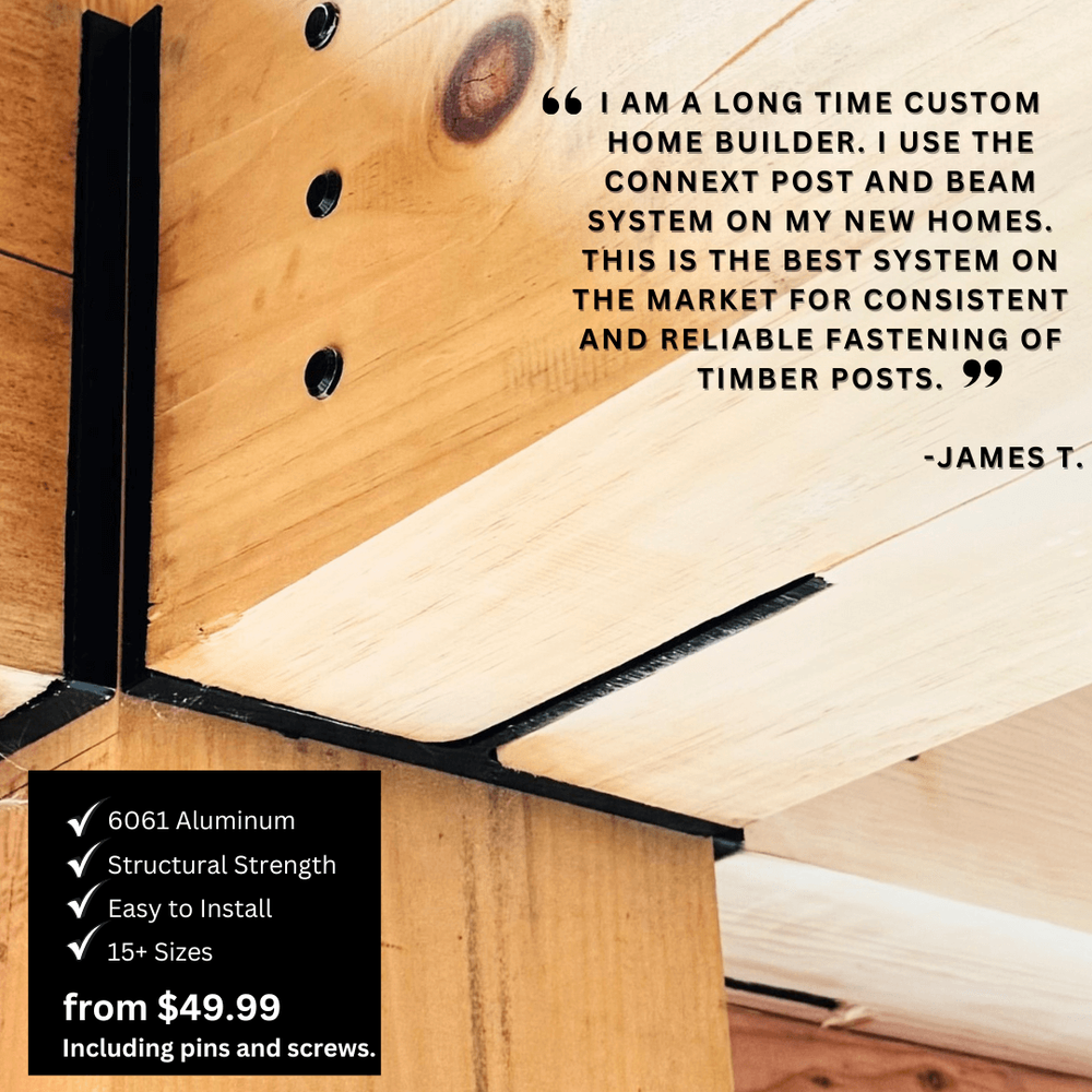Connectors for Post & Beam Construction — Connext Post & Beam