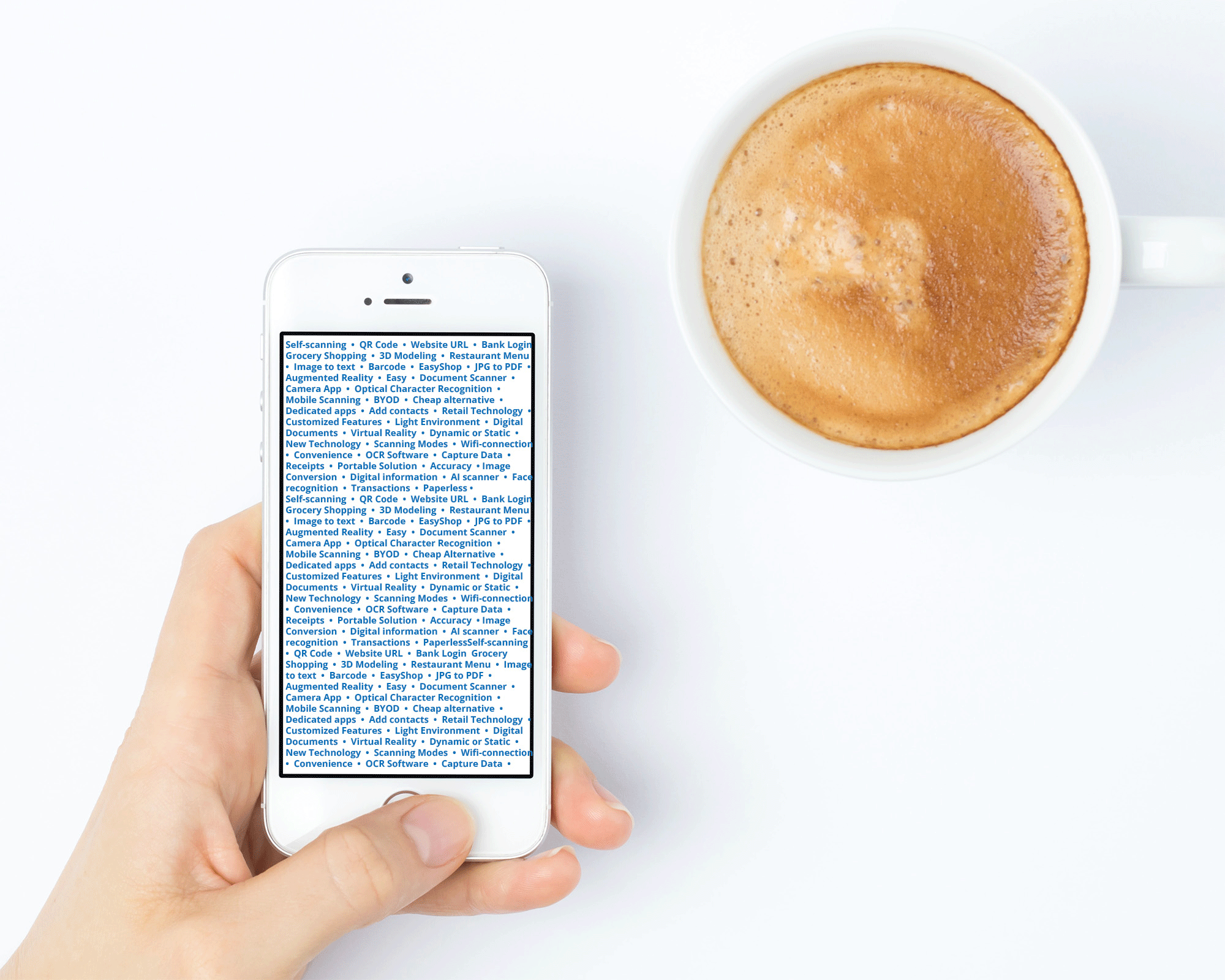 How to use the phone for scanning — Datema Retail