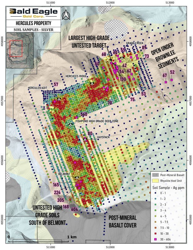 Bald Eagle Announces High-Grade Soil Sample Discoveries, Extension of ...