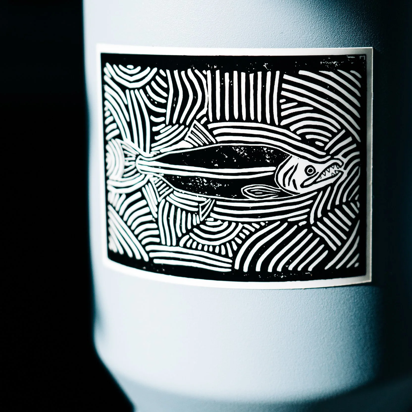 Salmon Linocut Block Print — Our Wild Puget Sound