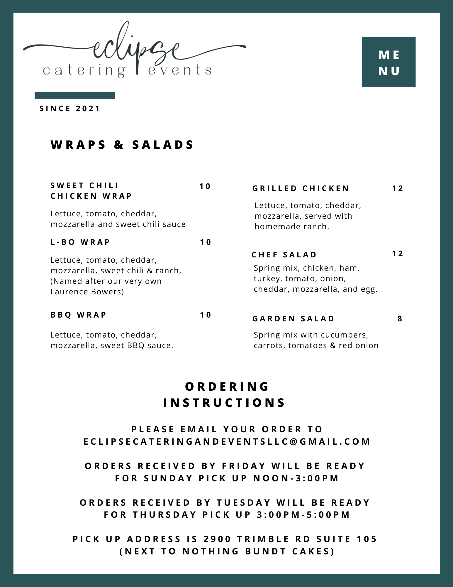 RSVP 2 — Eclipse Catering and Events