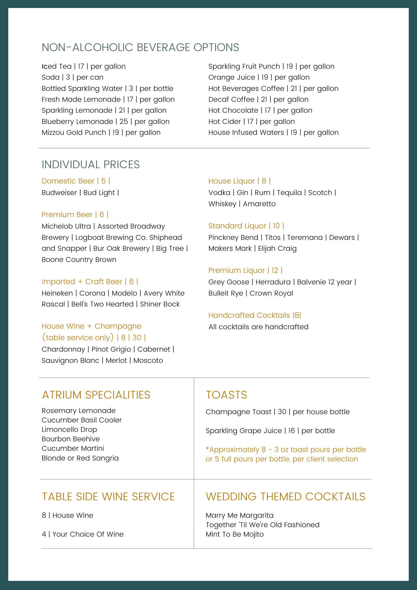 Menu — Eclipse Catering and Events