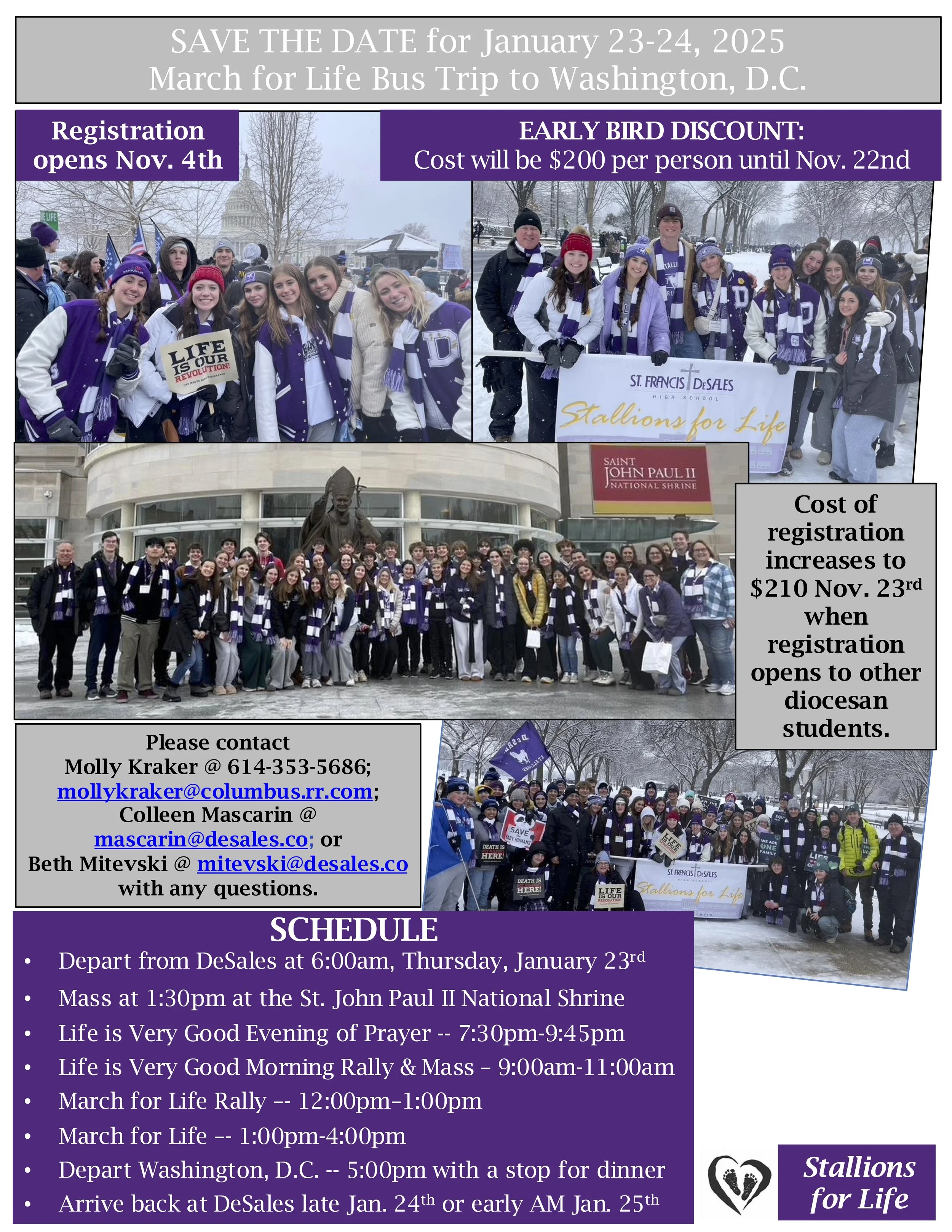 Register for the 2025 March for Life Bus Trip to Washington, D.C. — St ...