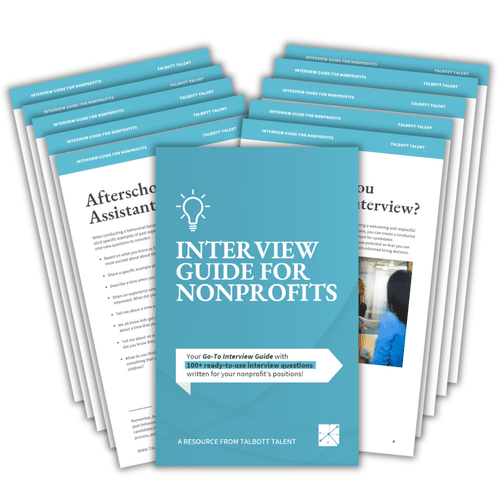 FREE Interview Guide for Nonprofits — Talbott Talent