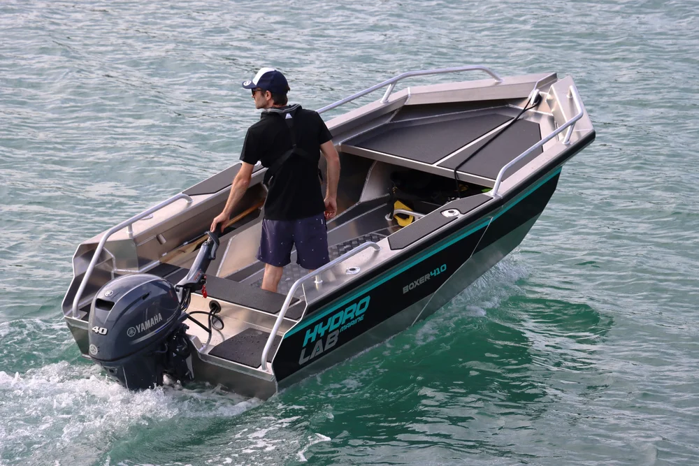 BOXER350 HYDROLAB MARINE HIGH PERFORMANCE ALLUMINIUM CYBER HULLS, ADVENTUER, FISHING, DIVING ...