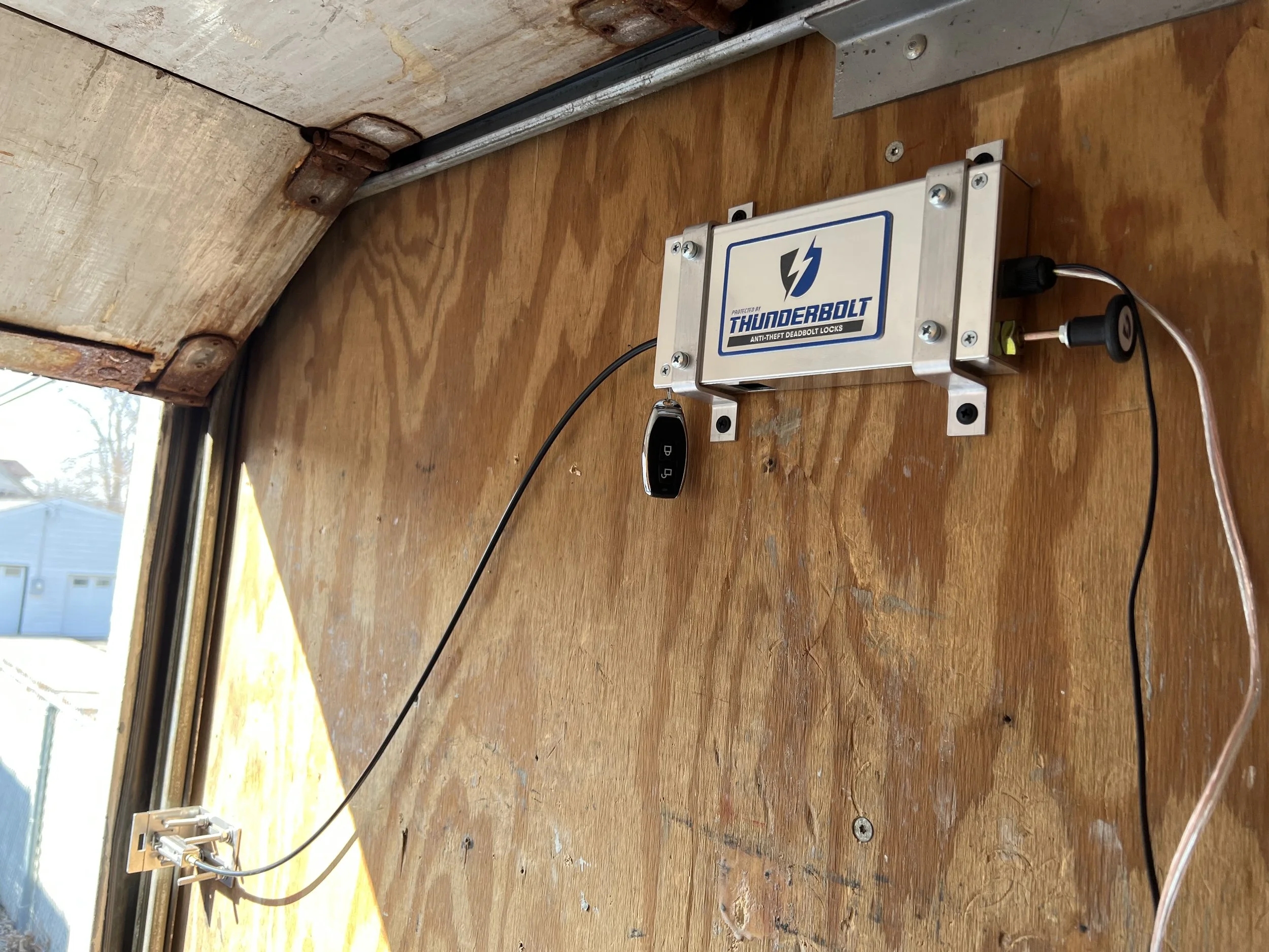 Thunderbolt Anti-Theft Deadbolt Locks secure work vans, adventure vans ...