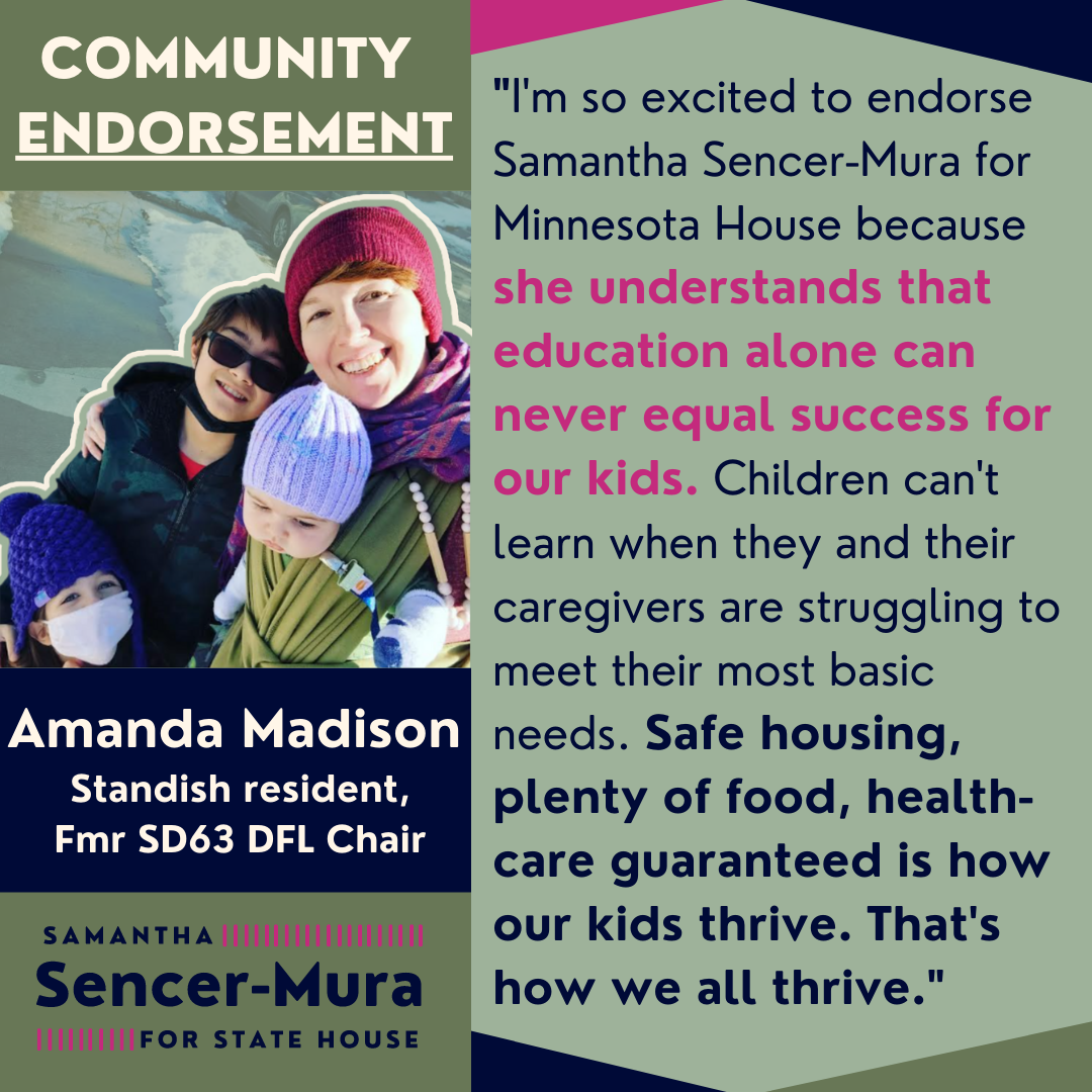Endorsements — The People for Sencer-Mura