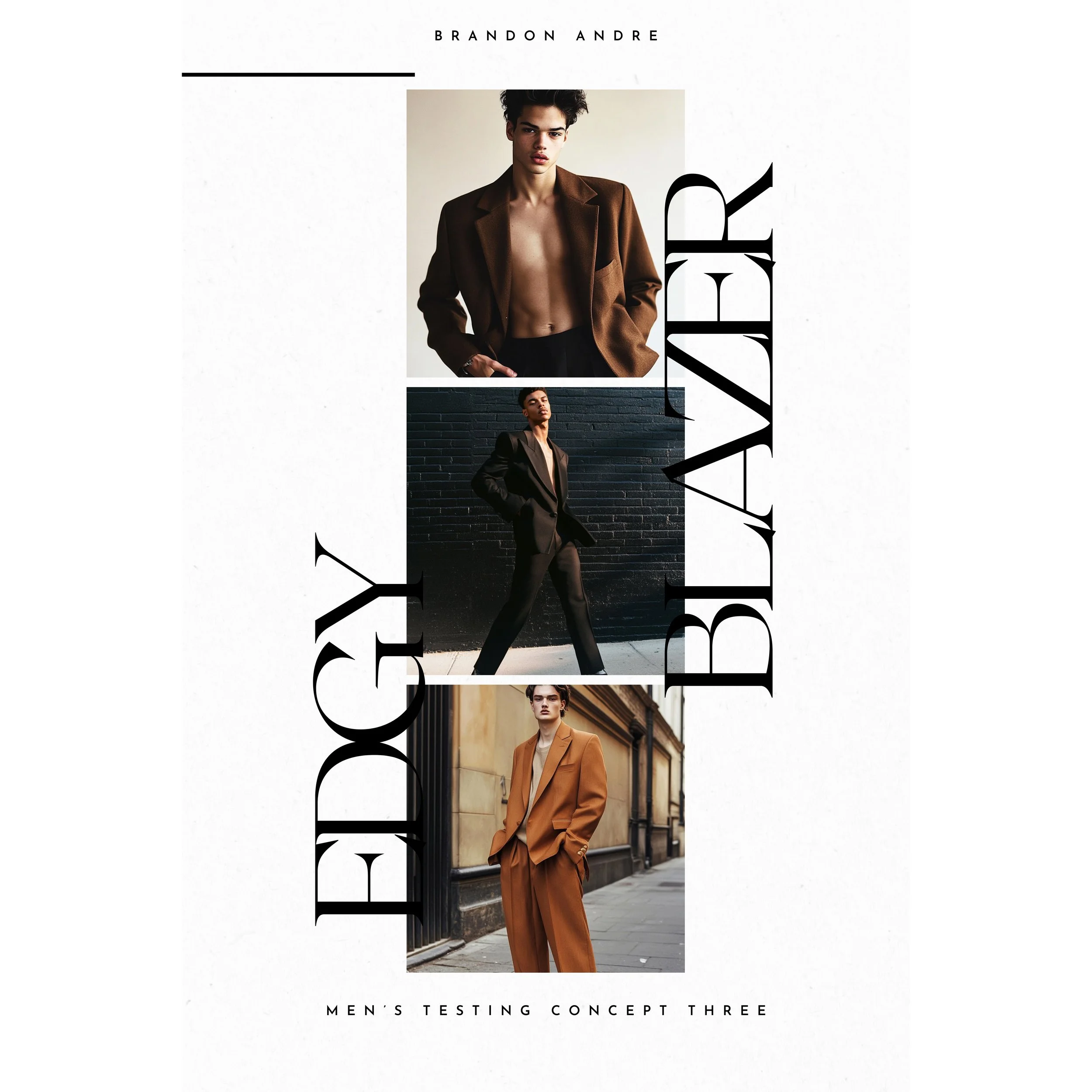 Men's Edgy Blazer Concept — By Brandon Andre