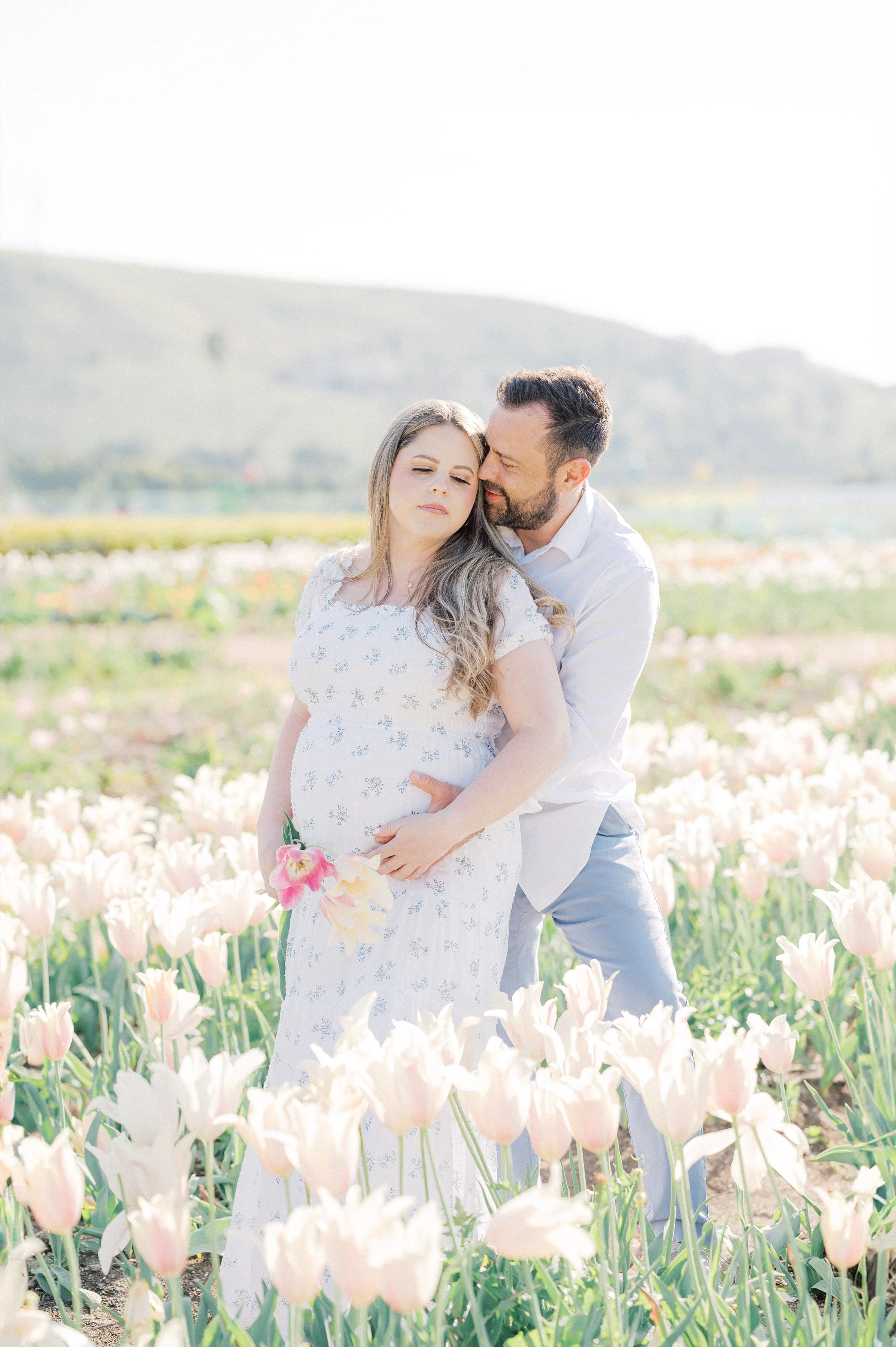 A Sunny Maternity Session in the Tulips | Underwood Family Farms ...