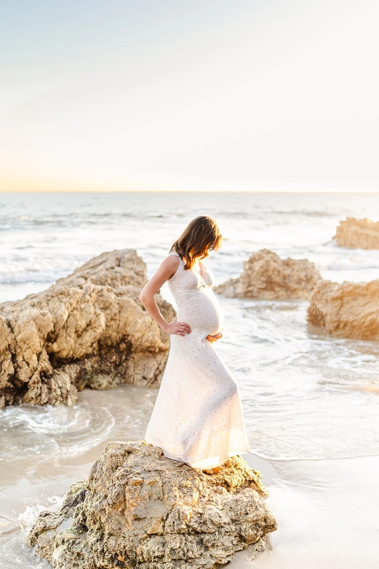 Sunset Beach Maternity Shoot — Megan W Photography