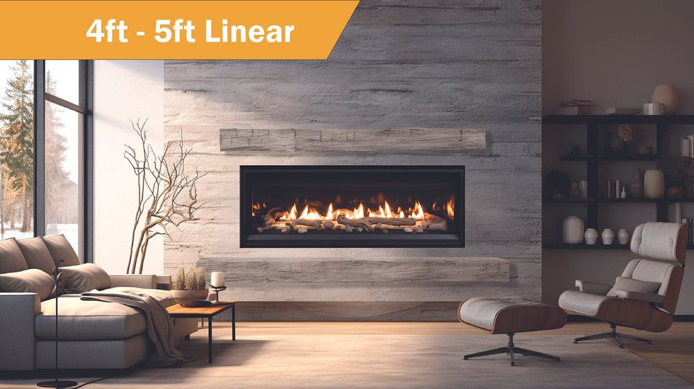 Linear Fireplace Mantel Combos | 42″–100″ Easy Order – Lexington Hearth ...