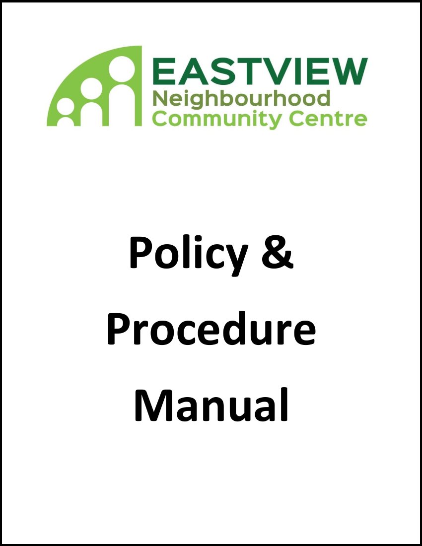 Policy Manual — Eastview Neighborhood Community Centre