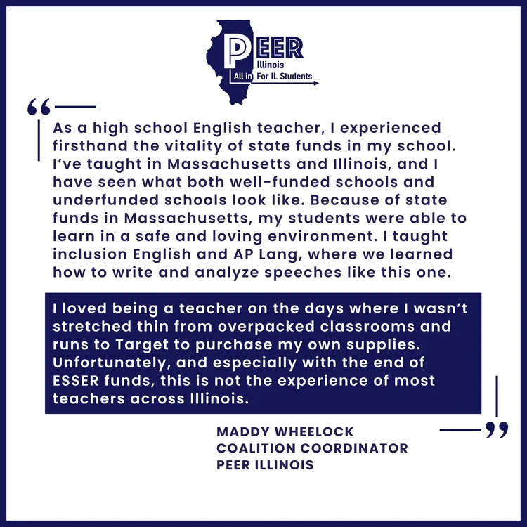 PEER Illinois » FY26 ISBE Budget Hearing Written Statement